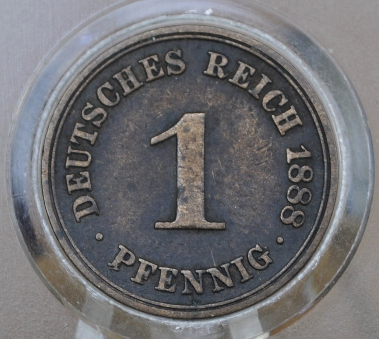 1888-A German 1 Pfennig Deutsches Reich - XF - Second Reich of Germany ...