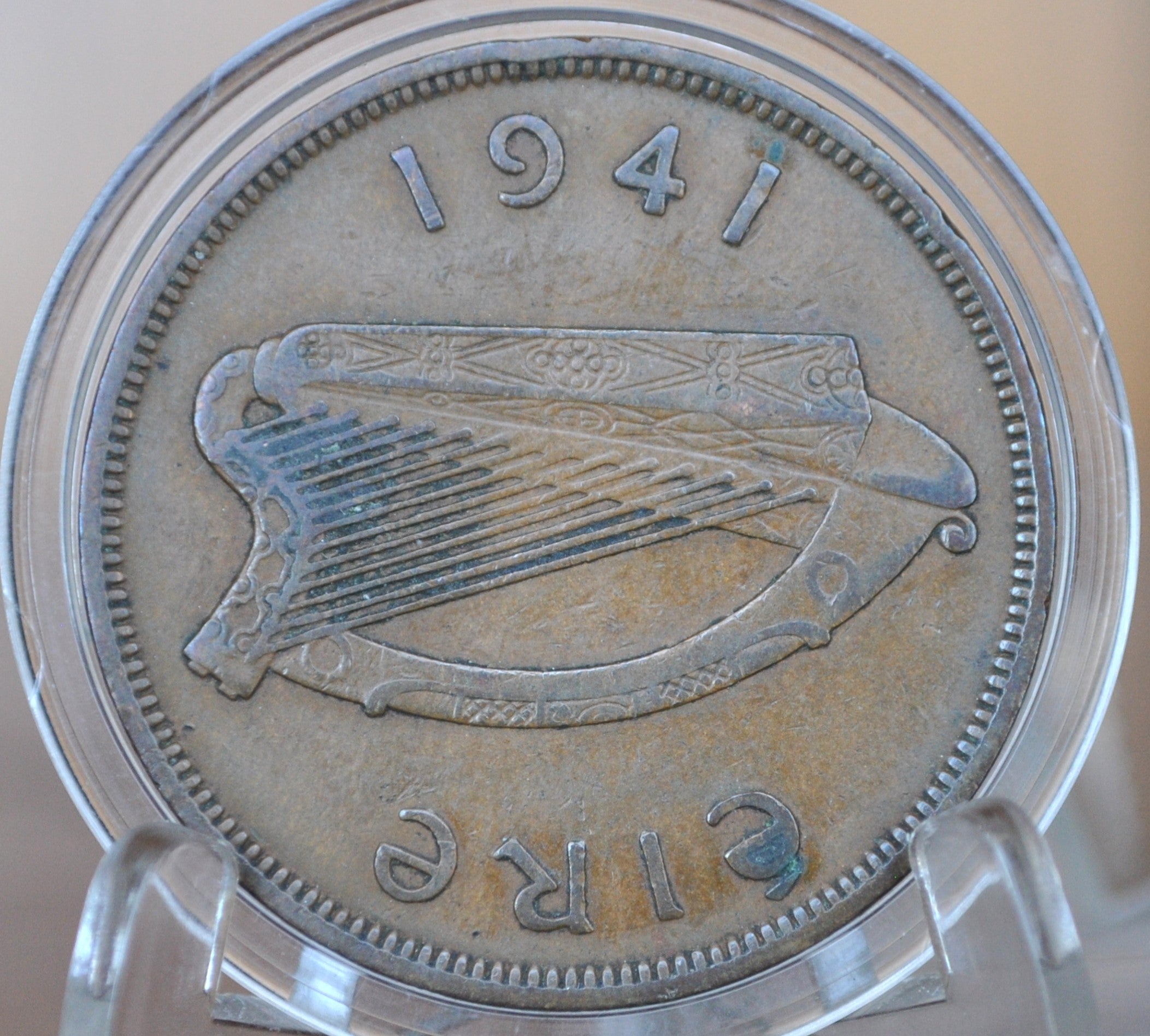 1941 Irish 1 Penny - Great Condition - 1941 One Cent Coin Ireland / UK ...