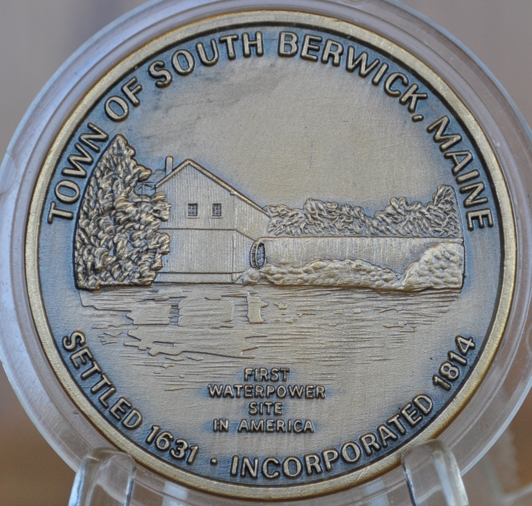South Berwick ME Town Medal - Bronze - 1976 South Berwick ME Town Toke ...