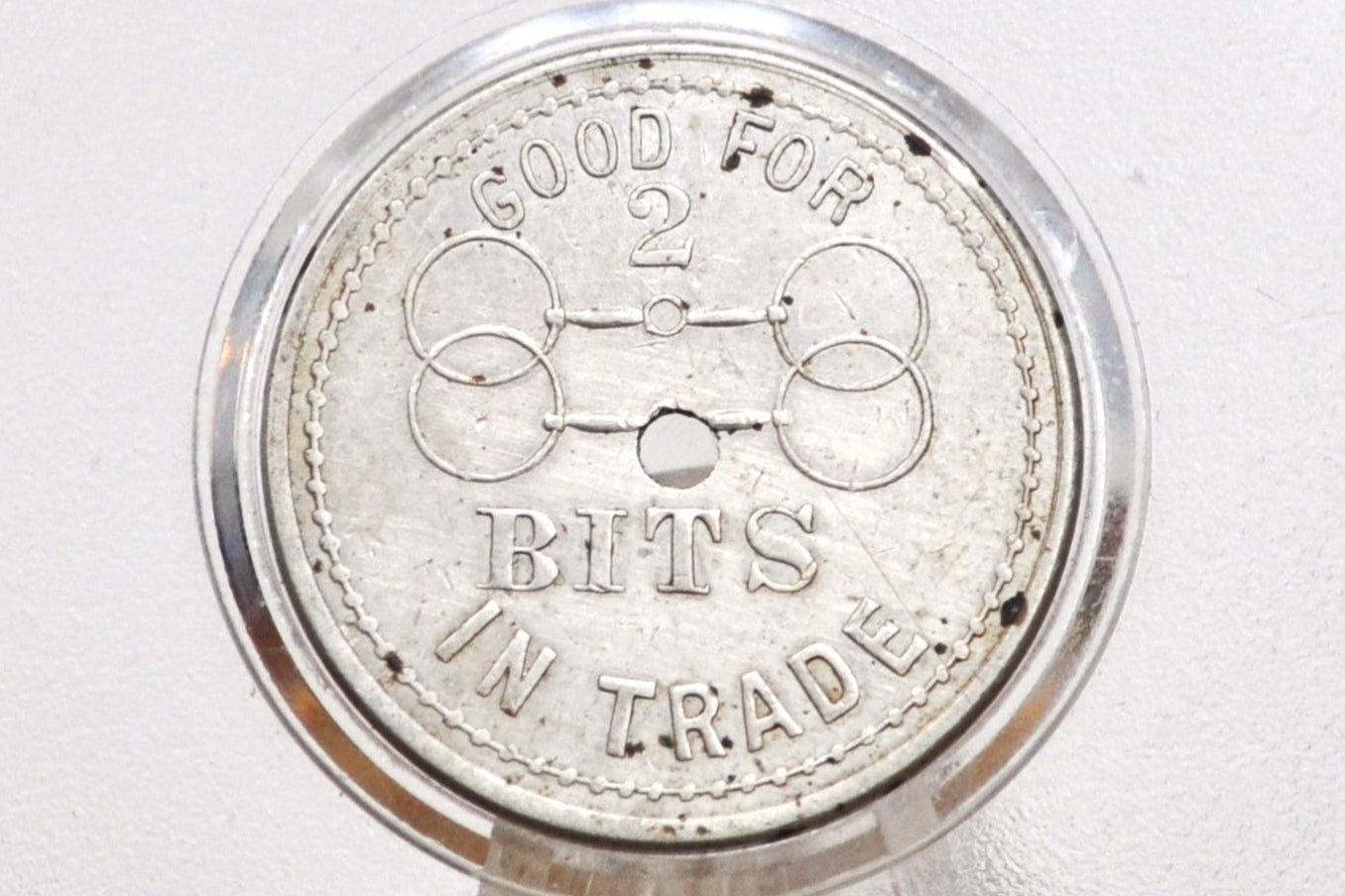 1900 San Francisco Horse bridle 2-bit token - 2 horse bridle bit token ...