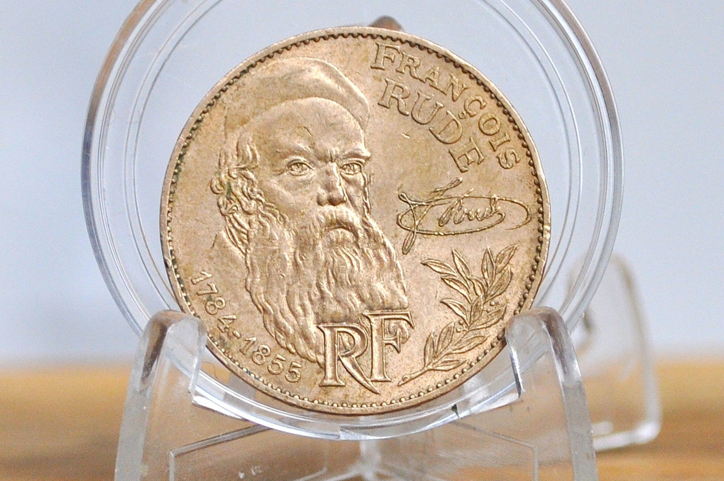 1984 French 10 Francs Coin Francois Rude - Great Condition - Ten Franc ...