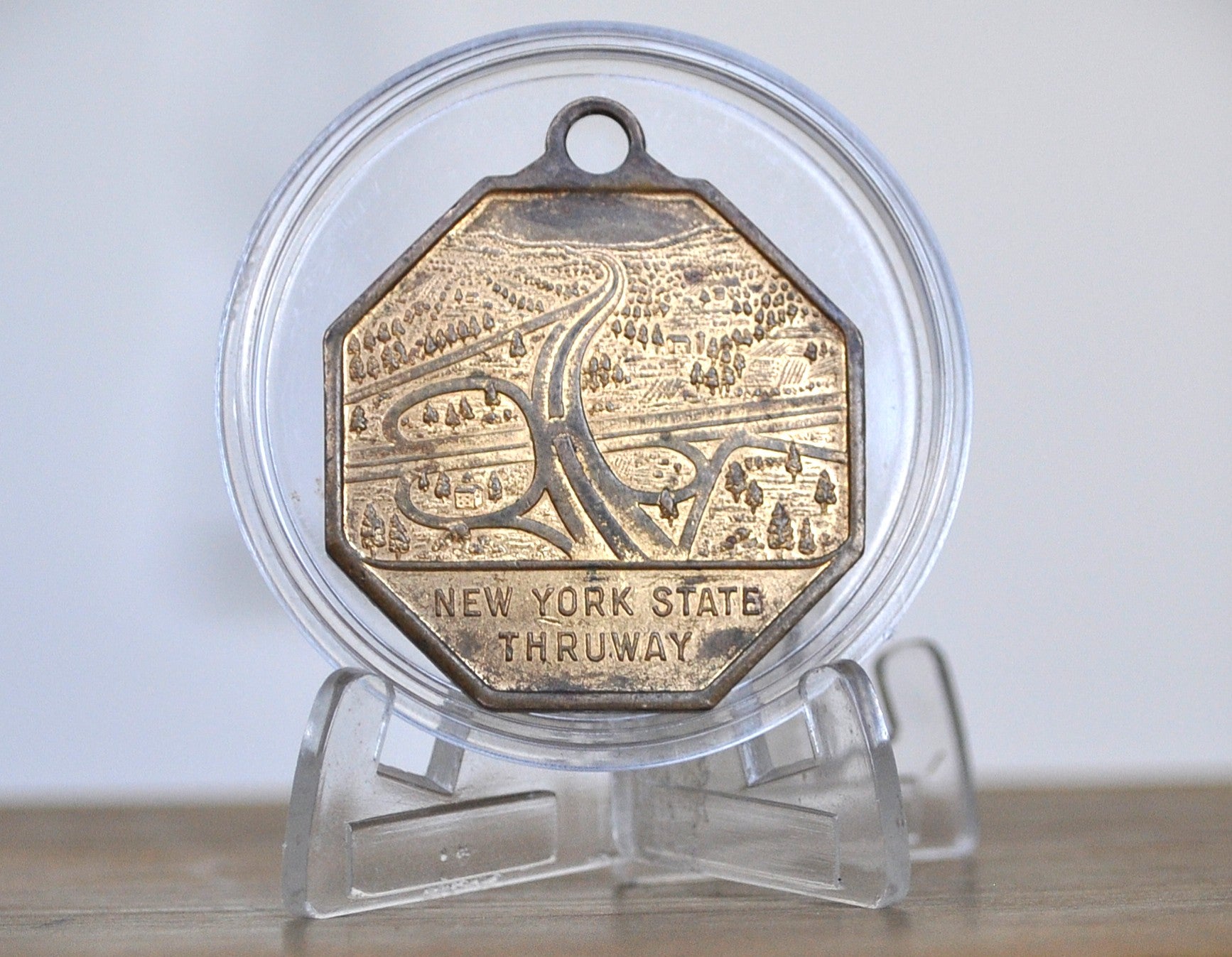 1954 New York State Thruway World's Greatest Toll Road Token - Main St ...