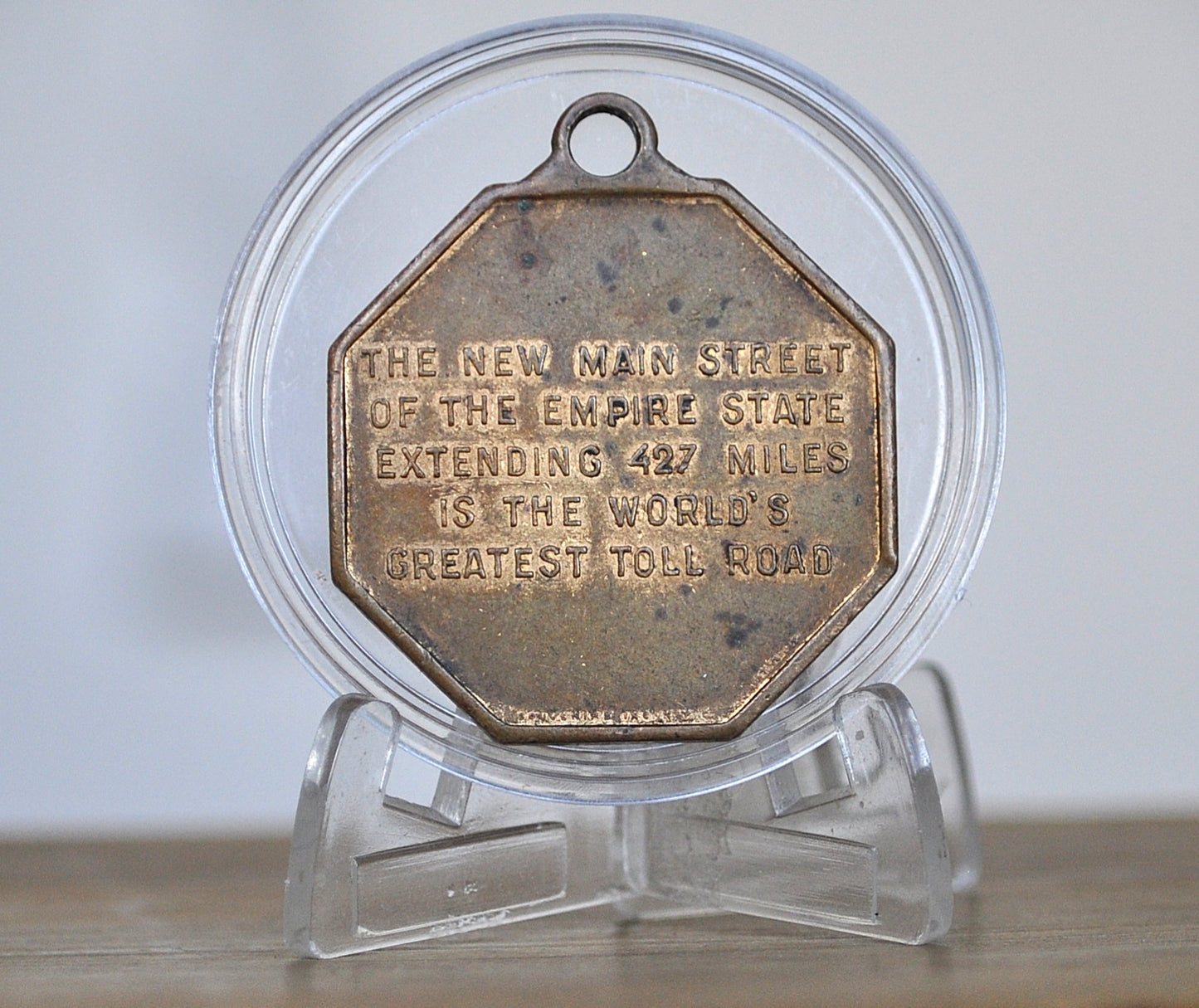 1954 New York State Thruway World's Greatest Toll Road Token - Main St ...