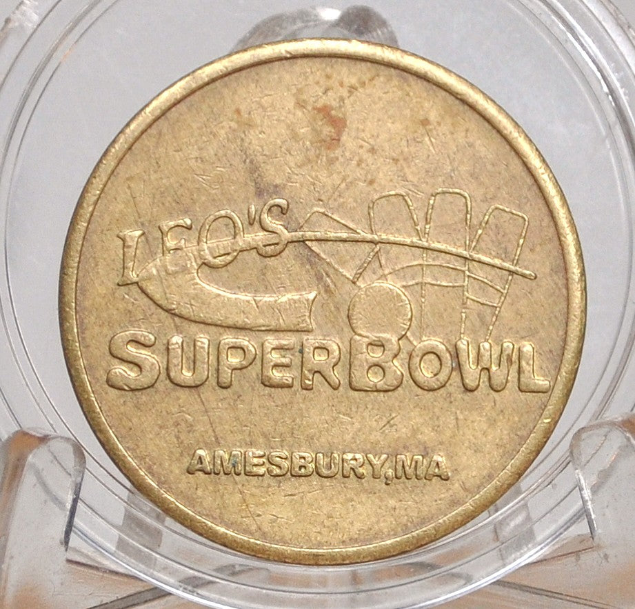 Leo's Super Bowl Amesbury, Massachusetts Token - Mike Leo's Bowling To ...