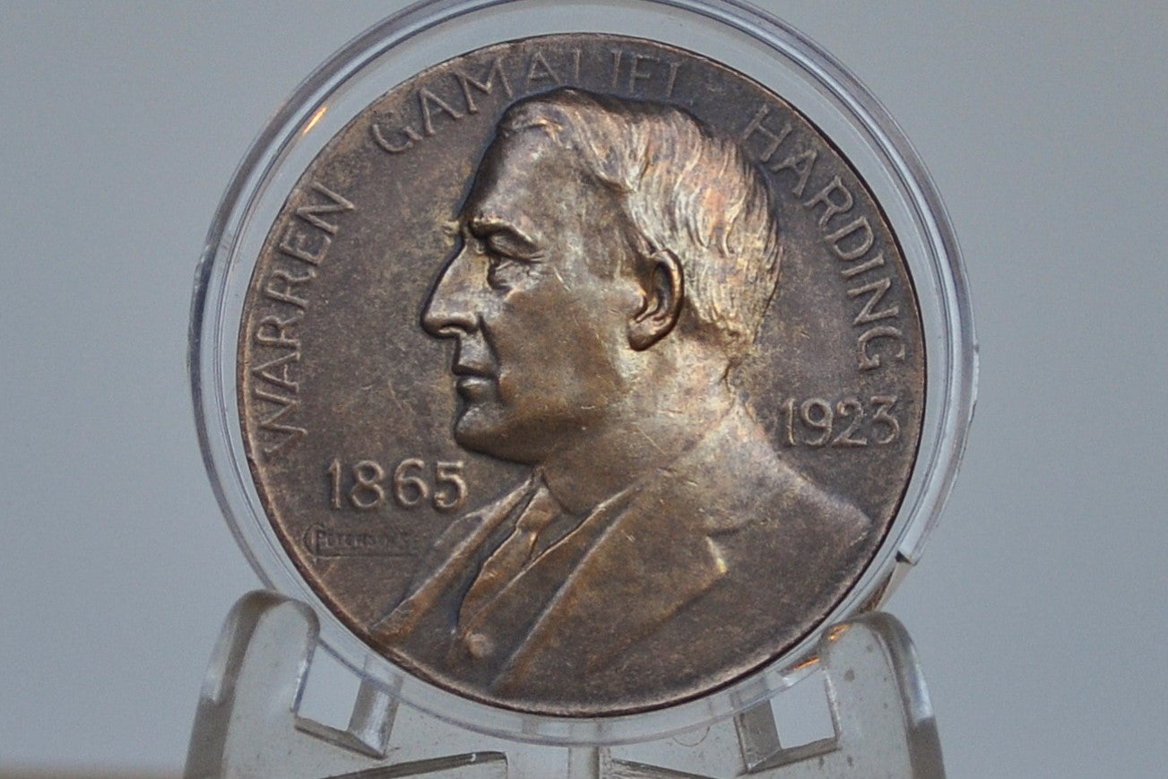 1926 Warren G Harding Memorial Medal - Bronze - Harding Memorial Mario ...