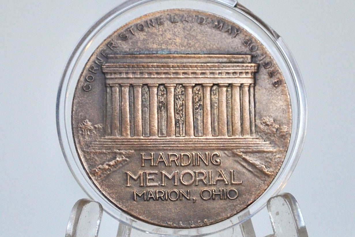 1926 Warren G Harding Memorial Medal - Bronze - Harding Memorial Mario ...