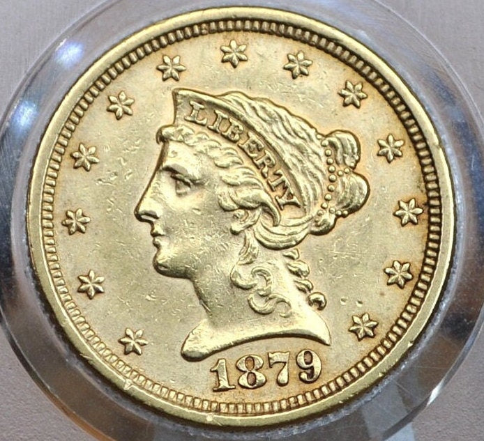 1879 2.5 Dollar Gold Coin - BU Details, Cleaned - Two and a Half Dolla ...