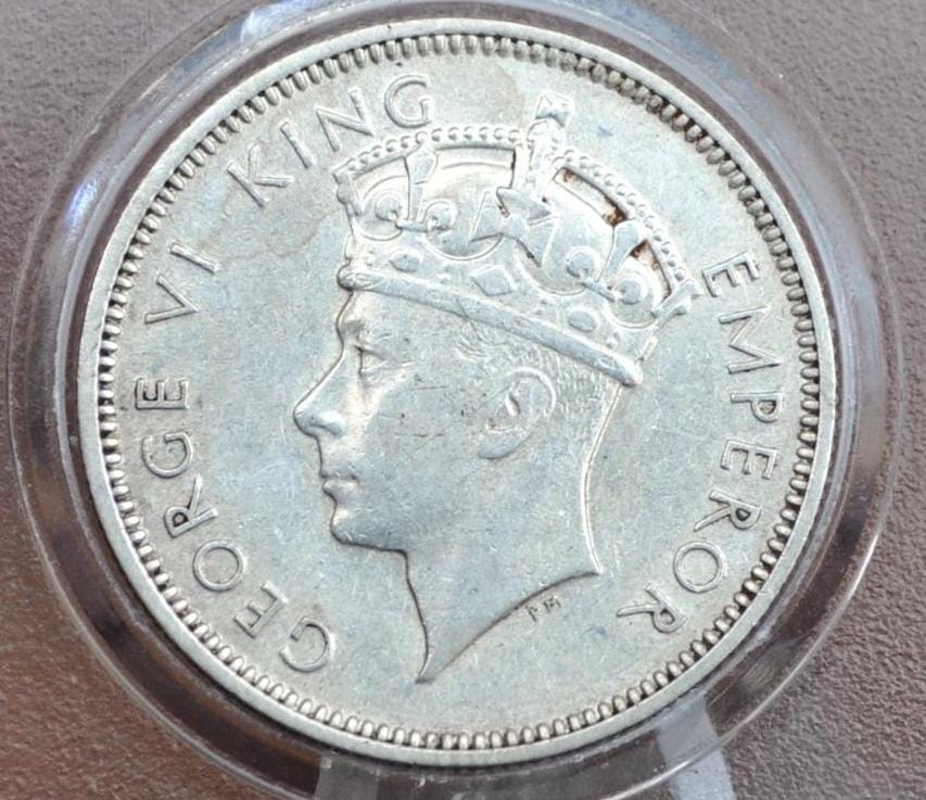 1937 Southern Rhodesia 1 Shillings - AU, Lustrous Coin - Rare - Rhodes ...