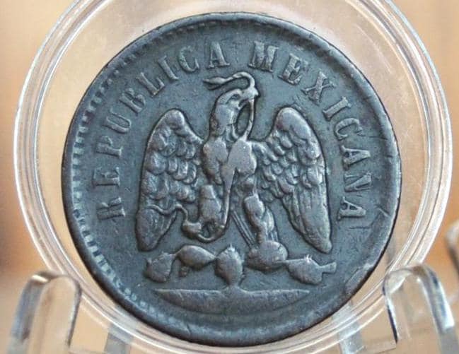 1892 Mexican Un Centavo - XF - Mexico City Mint - Old Mexican Coins ...