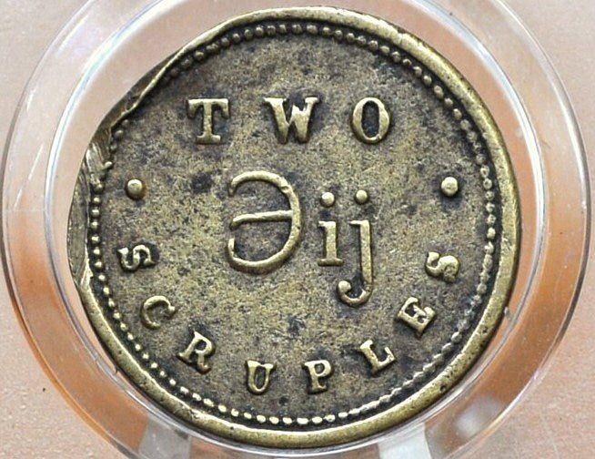 Very Rare 1847 UK 2 Scruples Apothecary Weight – Treasure Hunter Co