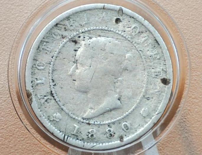 RARE 1880 British Jamaica Farthing - Low Mintage, Only 192,000 Minted ...