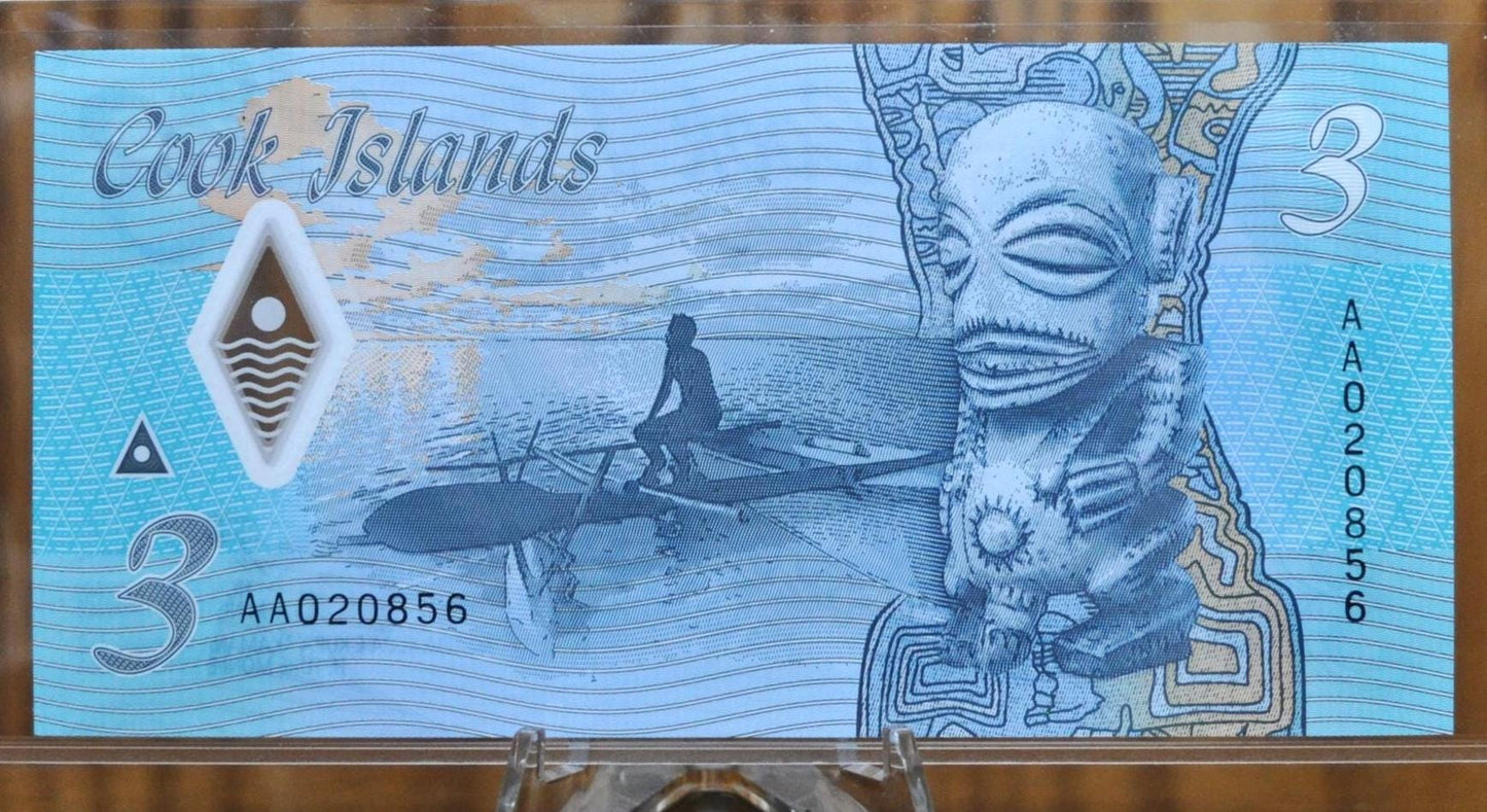 2021 Cook Islands Redesign 3 Dollar Note- Legend of Ina Issue - Celebr ...