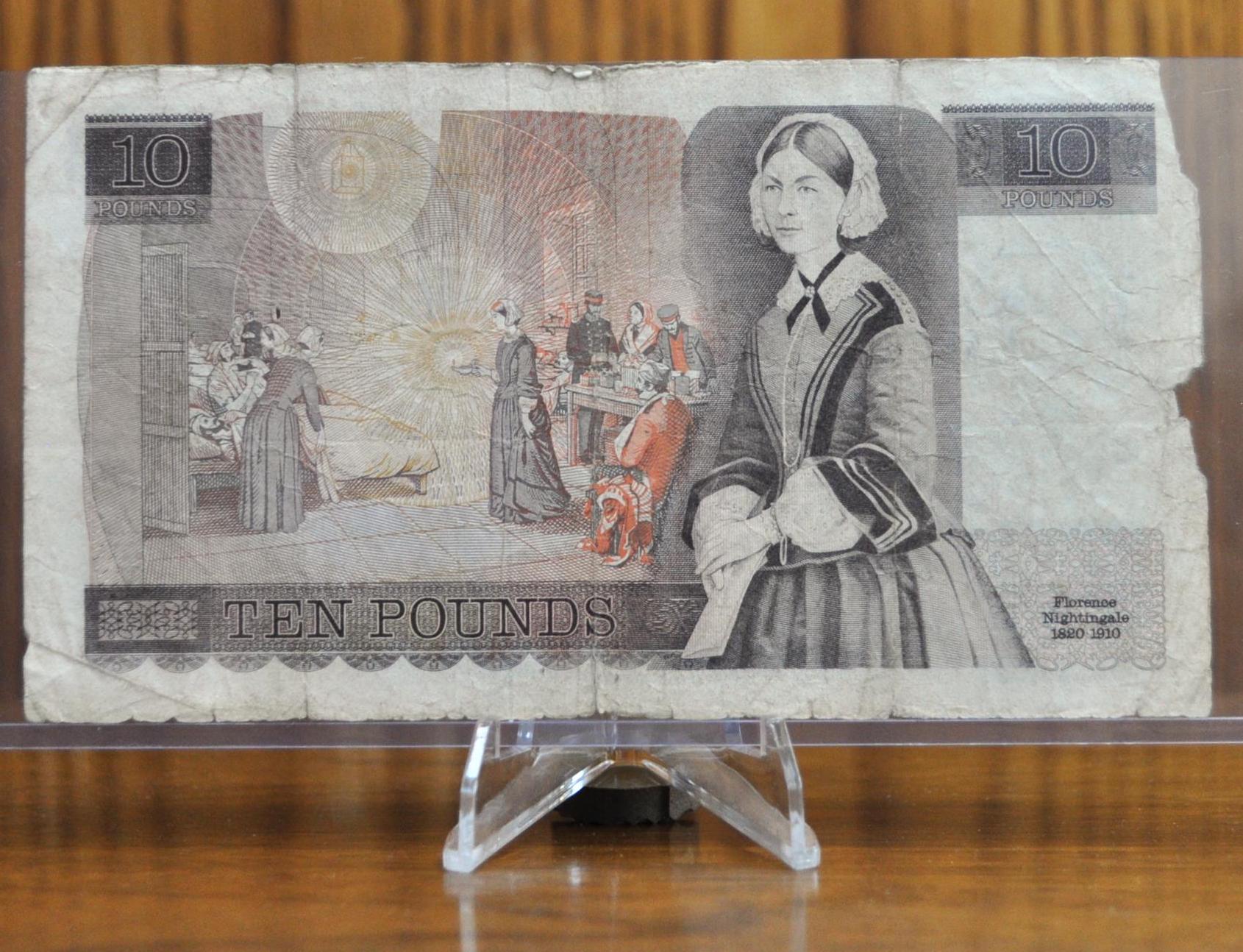 1975-80 Bank of England 10 Pound Note - J. B. Page Signature - Florenc ...