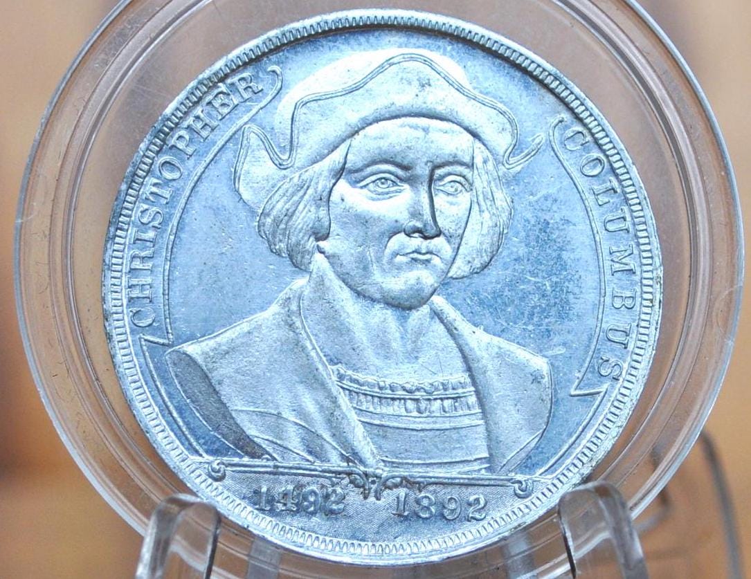 1893 Aluminum Columbus' Bust - Chicago World's Columbian Exposition To ...