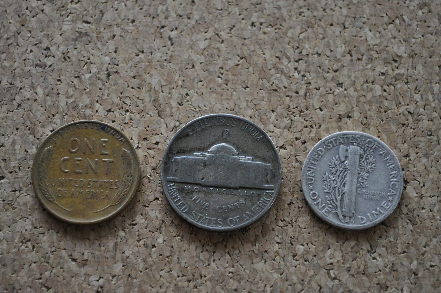 WWII (WW2) War Coin Collection Silver Nickel, Silver Dime, Wheat Penny ...