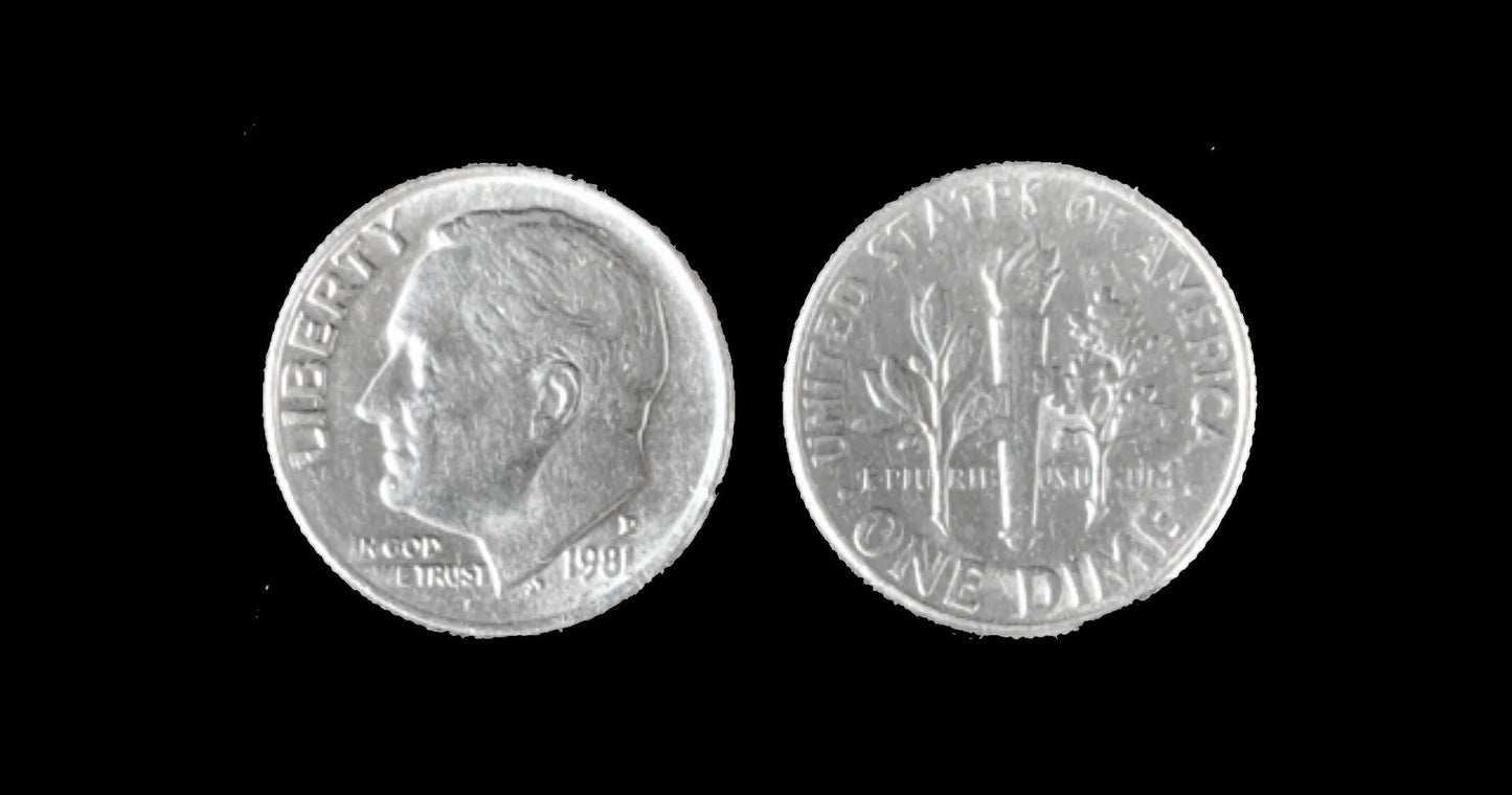 1981 D Roosevelt Dime - Excellent Condition – Treasure Hunter Co
