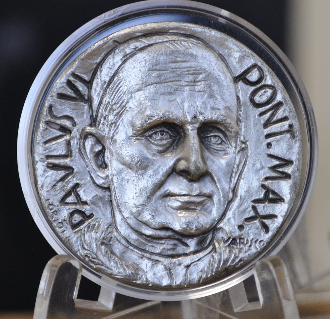 Pope Paul VI (Paulus VI) Medal - Large Medal - Traveling In The Holy L ...