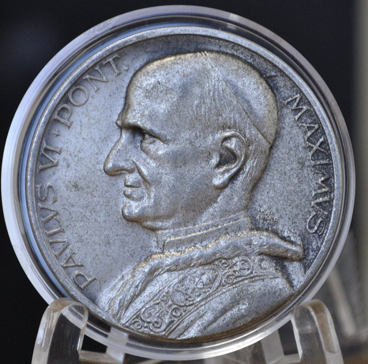 1964 Pope Paul VI Medal - Large Medal - Pavlvs VI Medal - Catholic Med ...