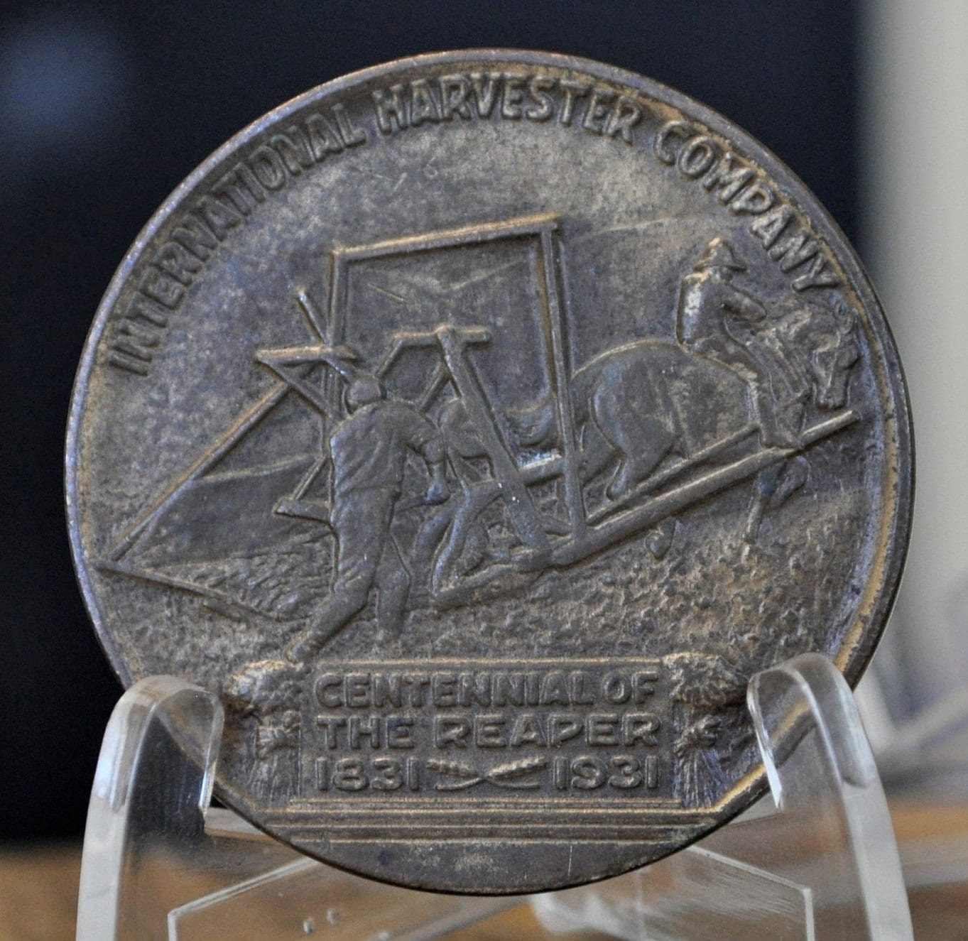 1931 International Harvester Company Commemorative Token - Cyrus Mccor ...