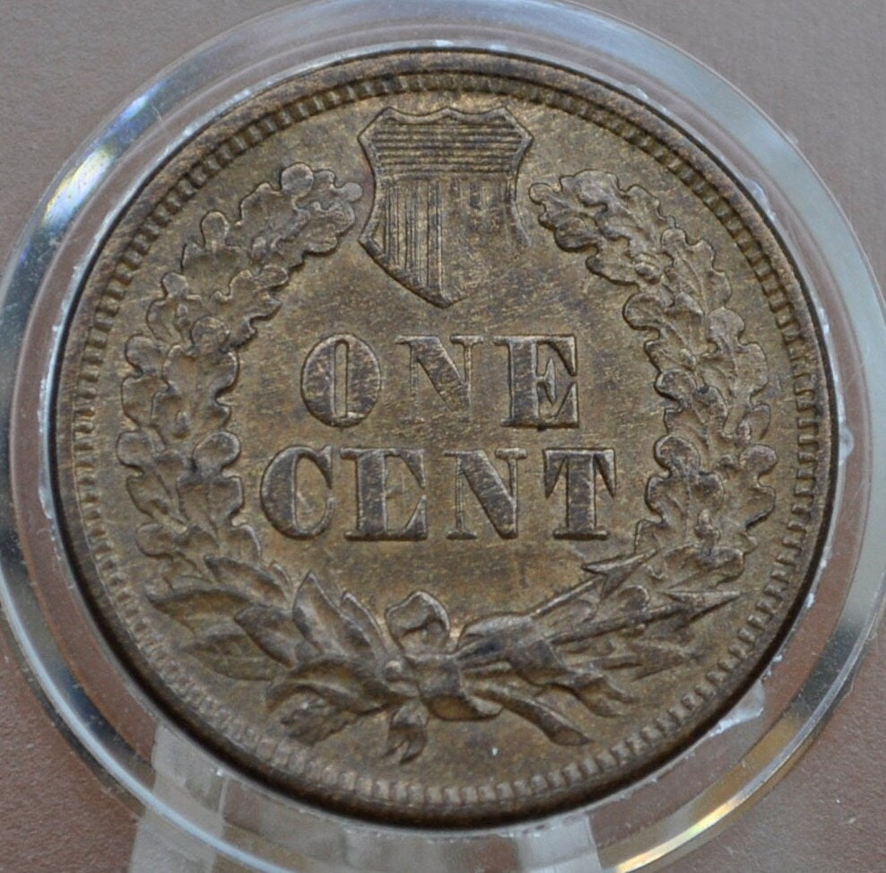 1865 Indian Head Penny - AU (About Uncirculated) Grade / Condition - C ...