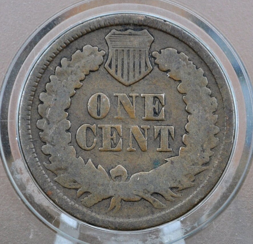 1865 Indian Head Penny - G (Good) Grade / Condition - Civil War Era Co ...